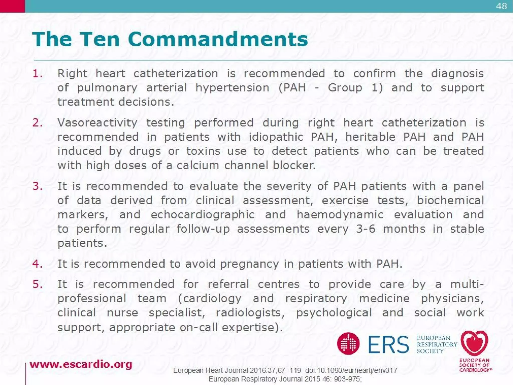 Pulmonary Hypertension Guidelines 2015 | PPT