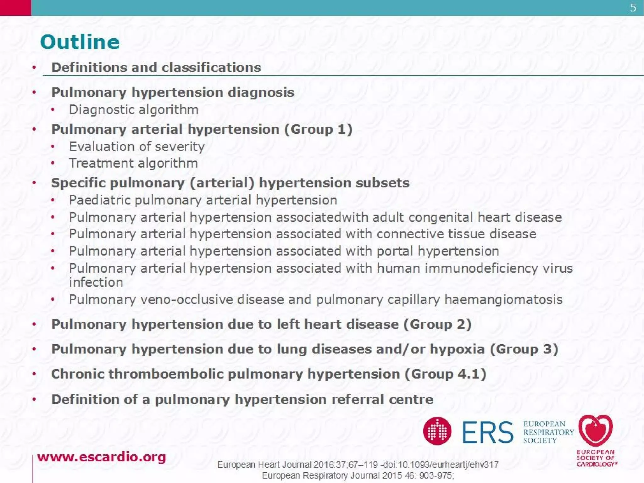 Pulmonary Hypertension Guidelines 2015 | PPT | Lung and Respiratory ...