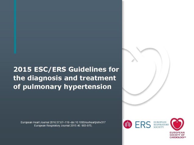 Pulmonary Hypertension Guidelines 2015 | PPT