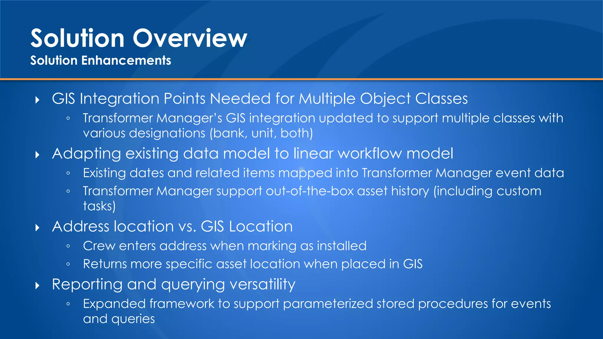 Transformer Management . Full Lifecycle Support Using GIS and a Web Application. | PPTX