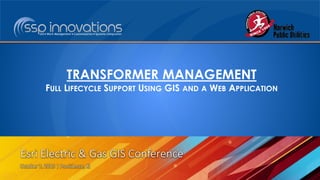 Transformer Management . Full Lifecycle Support Using GIS and a Web ...
