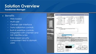 Transformer Management . Full Lifecycle Support Using GIS and a Web ...