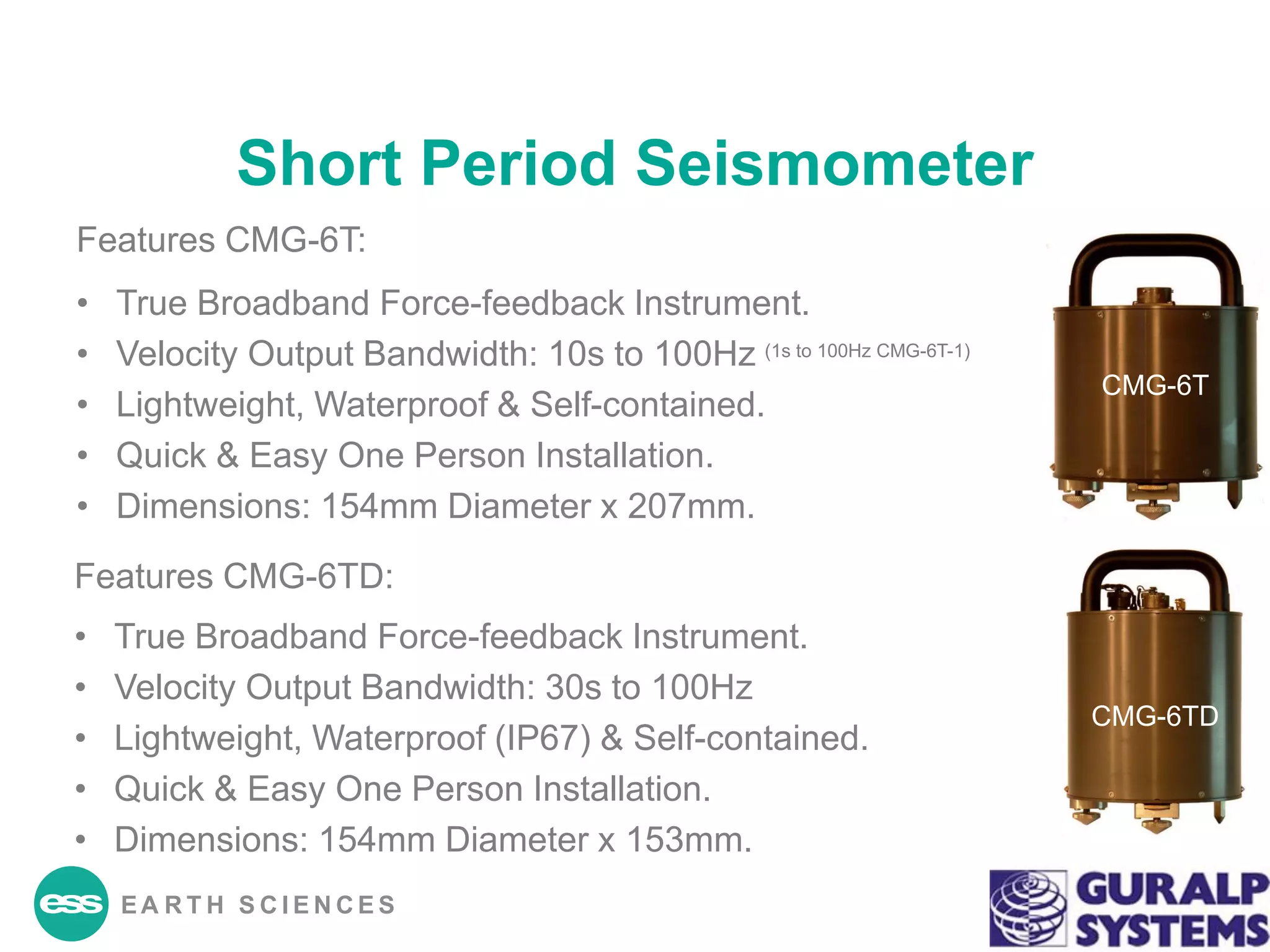ESS Earth Science Monitoring Solutions Presentation | PDF