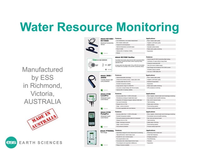 ESS Earth Science Monitoring Solutions Presentation | PDF