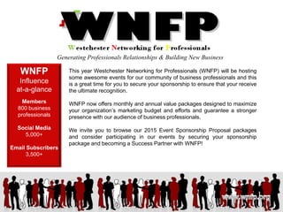 2015 Event Sponsorship Proposal | PPTX | Business Expos & Conferences | Events