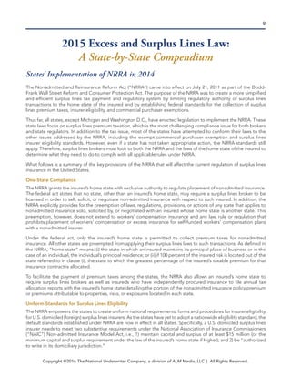 Excess and Surplus Lines Law: A 3-State Sample of a Complete State-by ...