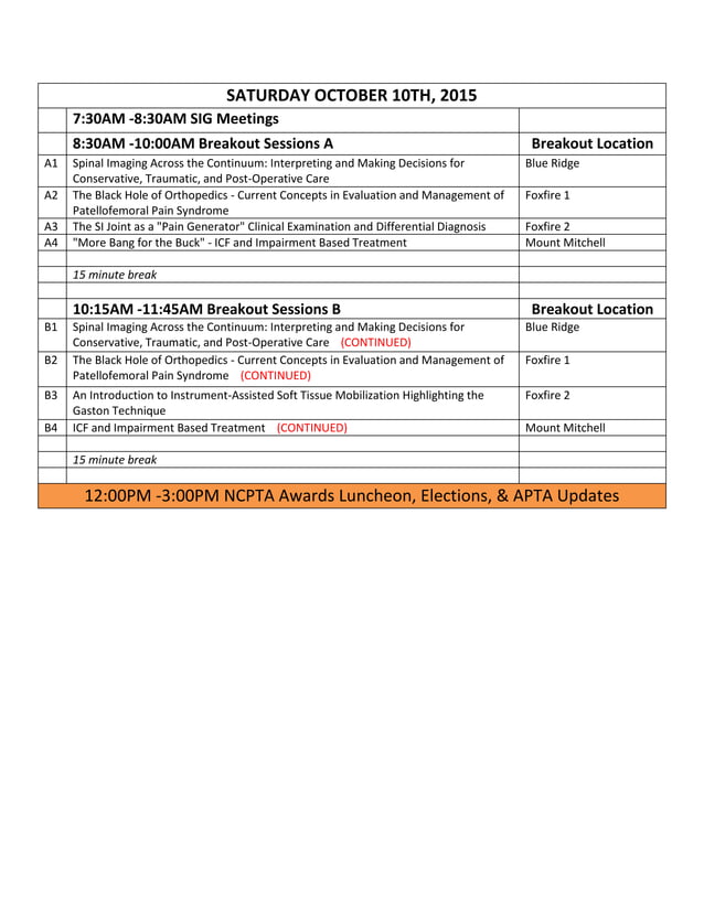 2015 fall con sched | PDF