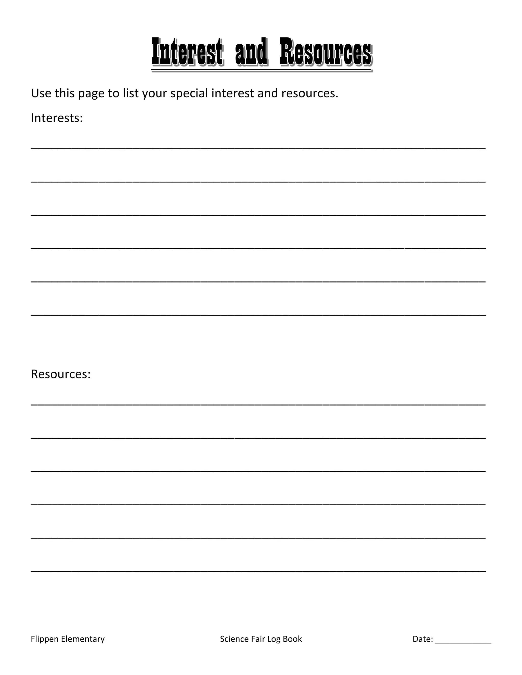 Log Book for Science Fair | PDF