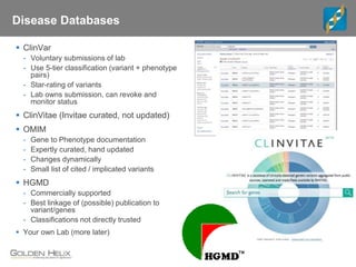 2015 functional genomics variant annotation and interpretation- tools and public data | PPTX