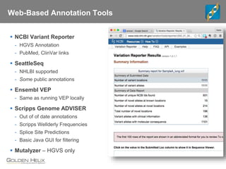 2015 functional genomics variant annotation and interpretation- tools ...