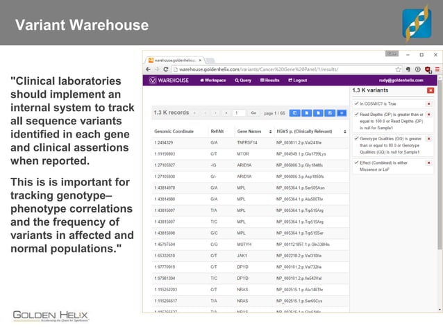 2015 Functional Genomics Variant Annotation And Interpretation Tools And Public Data Ppt