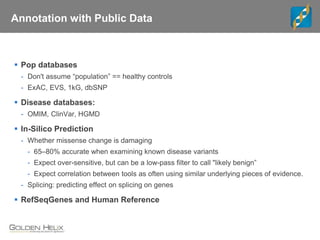2015 functional genomics variant annotation and interpretation- tools and public data | PPTX