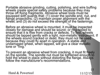 Hand and Powertool Safety Course | PPT