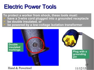 Hand and Powertool Safety Course | PPT