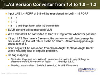 A LiDAR Processing Workflow Supporting LAS 1.4 and Testing for USGS NGP ...