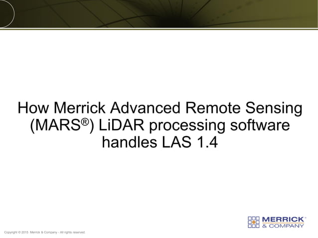 A LiDAR Processing Workflow Supporting LAS 1.4 and Testing for USGS NGP ...