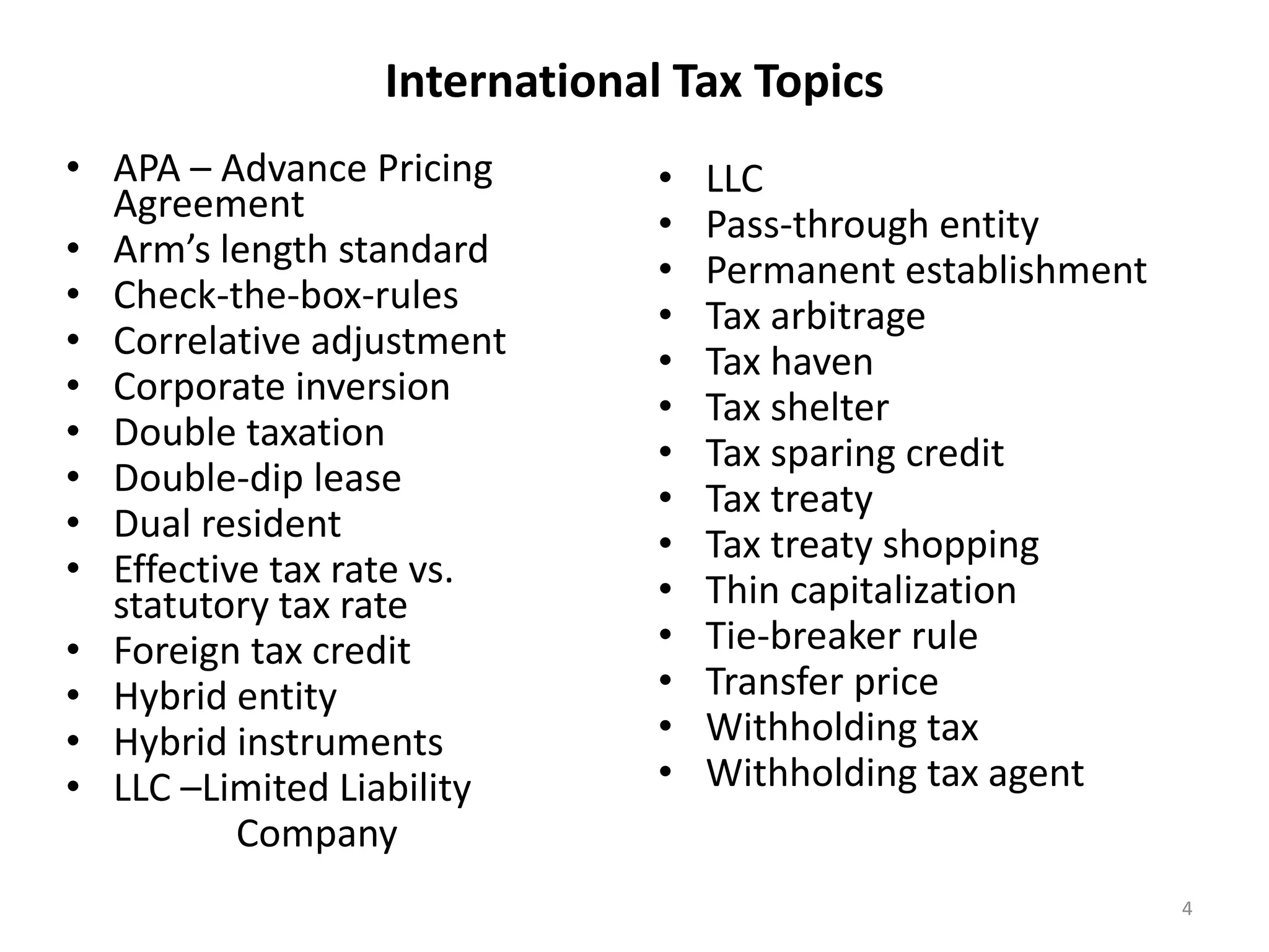 International Taxation | PPTX