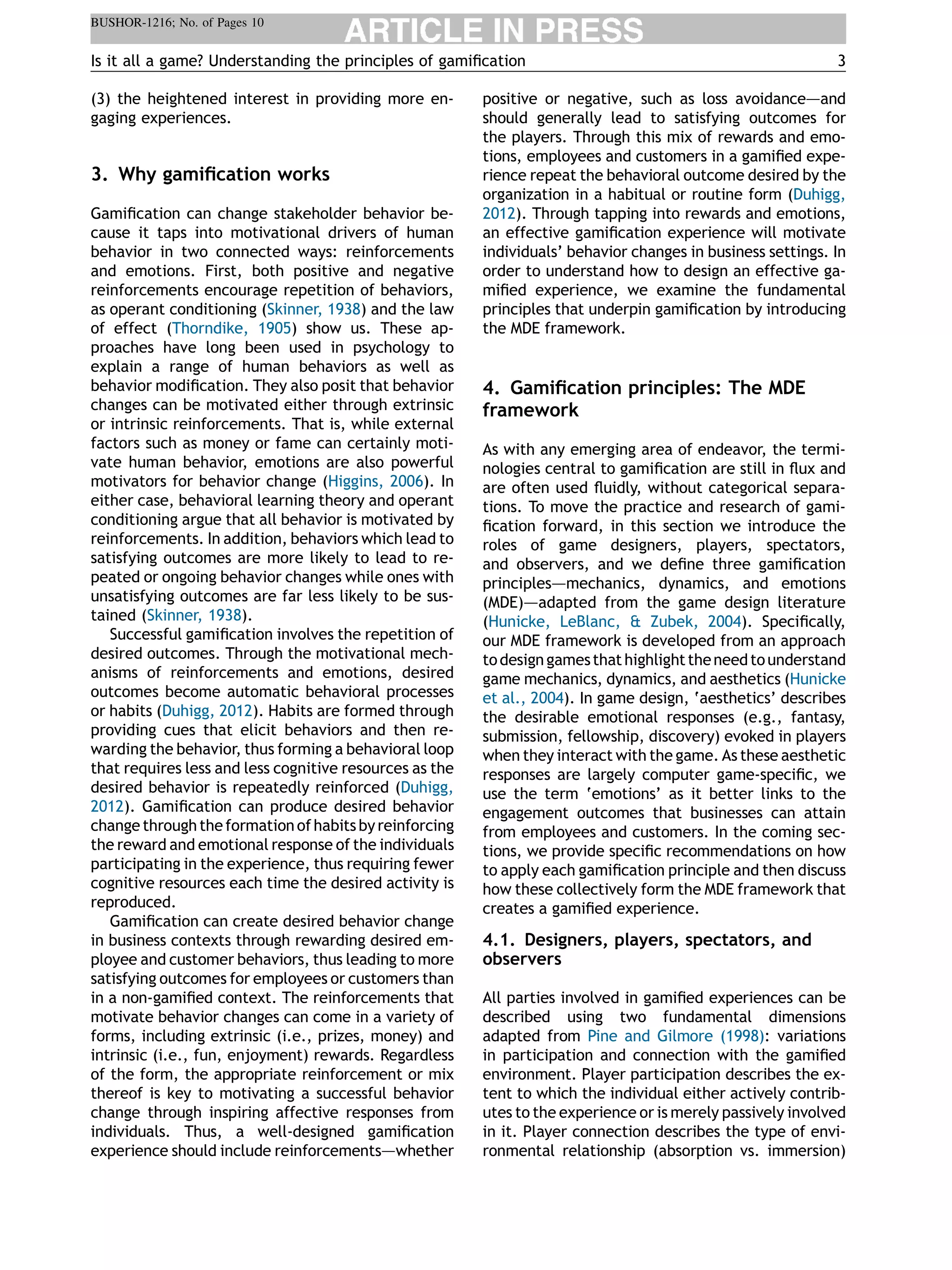 Is it all a game? Understanding the principles of gamification | PDF