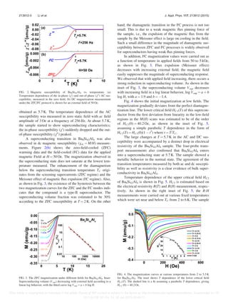 Critical magnetic fields of superconducting aluminum-substituted Ba8Si42Al4 clathrate | PDF ...