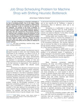 2015 job shop-scheduling uain heurstic bottle neck shift | PDF