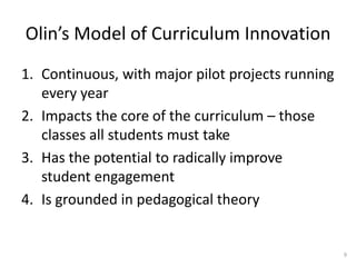 Creating Bold Change Together: The Olin College Model for Collaboration ...