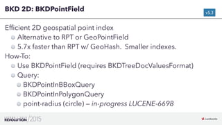 Lucene/Solr Spatial in 2015: Presented by David Smiley | PPT