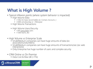 Dynamics CRM high volume systems - lessons from the field | PPT