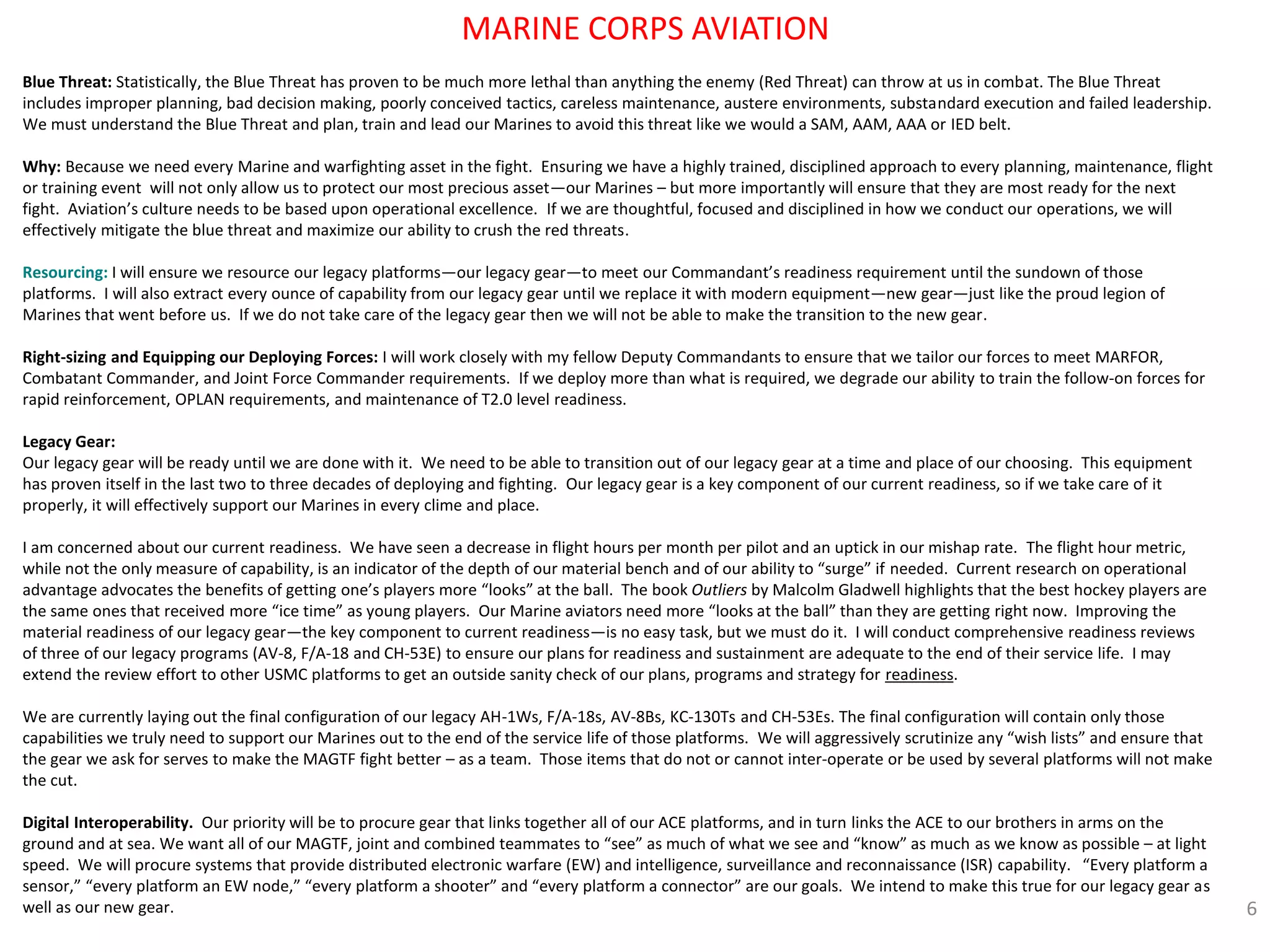 2015 Marine Corps Aviation Plan | PPT