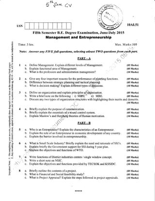 5th Semester (June; July-2015) Civil Engineering Question Paper | PDF