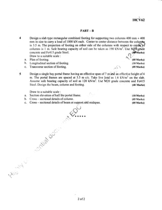 6th Semester (June; July-2015) Civil Engineering Question Paper | PDF
