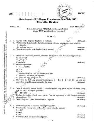 6th Semester (June; July-2015) Computer Science and Information Science ...