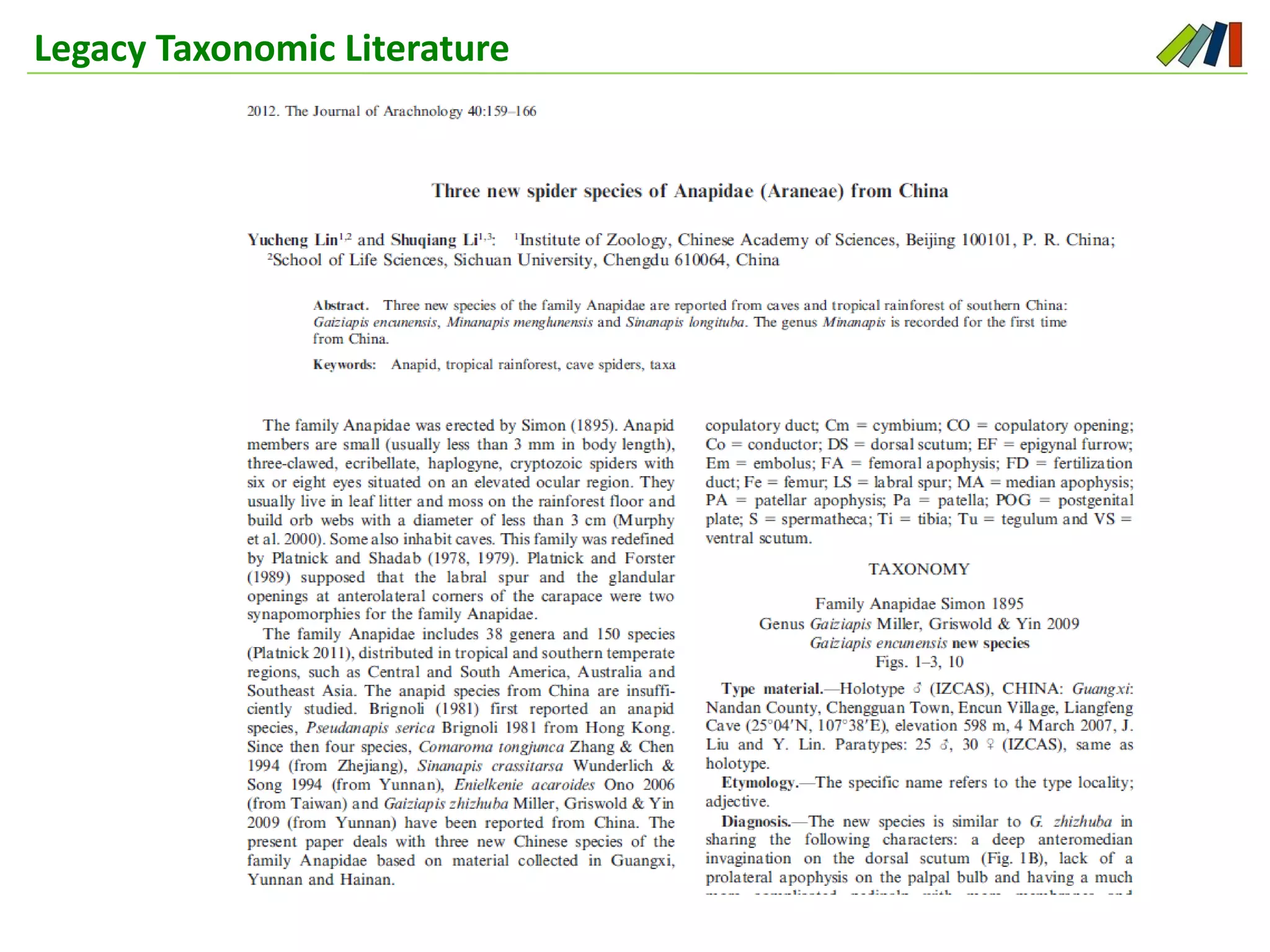 The History and Future of Taxonomy | PDF