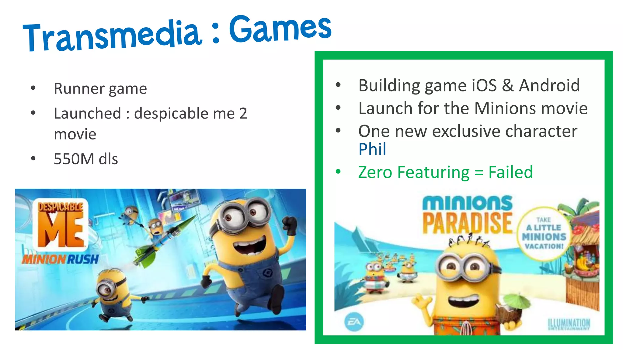 Minions movie strategy - Fall 2015 | PPTX | Social Networking | Internet