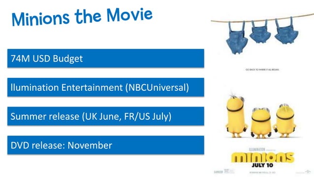 Minions movie strategy - Fall 2015 | PPTX | Social Networking | Internet