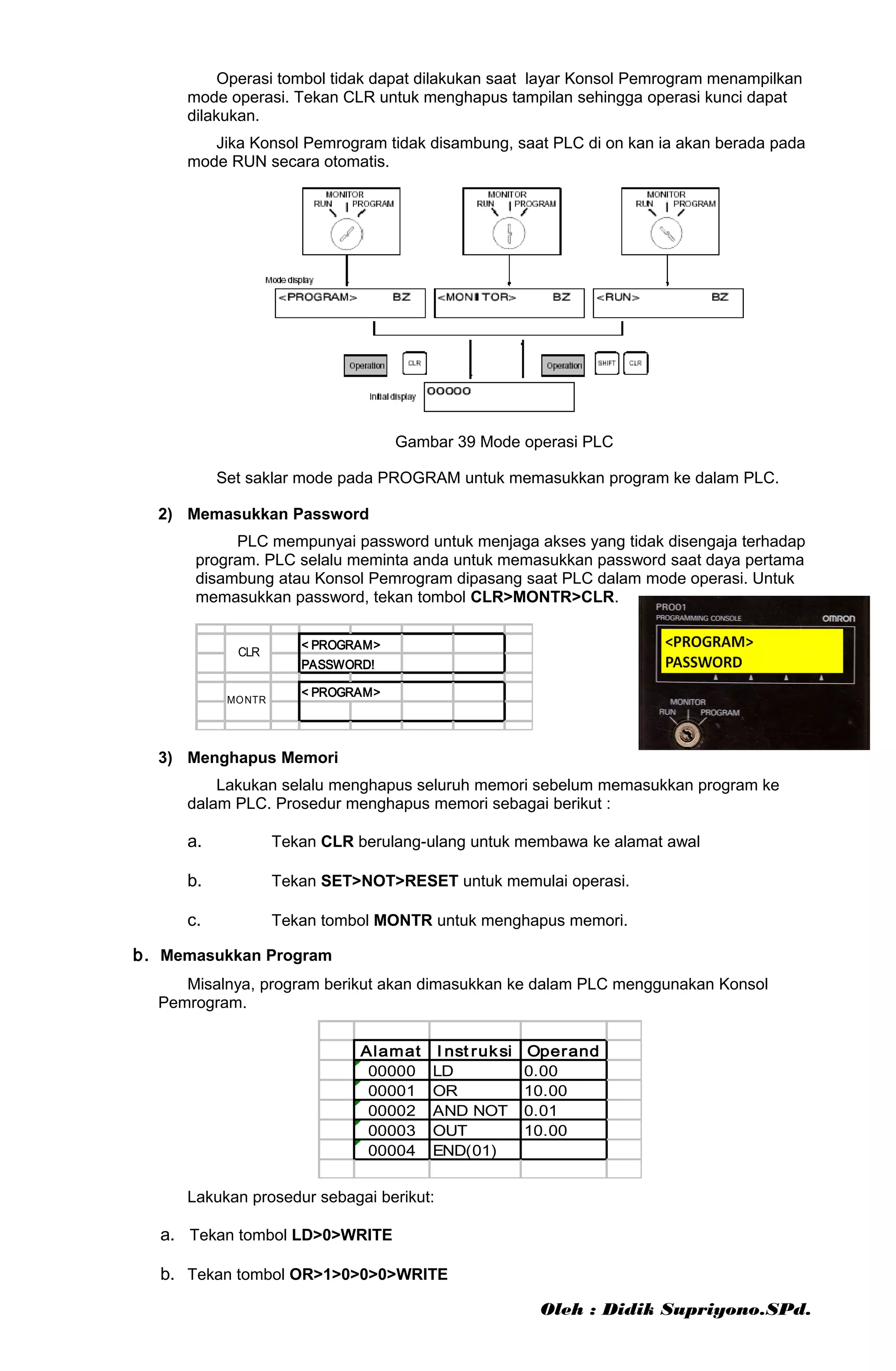 MODUL PLC (Programmable Logic Control) DIDIK | DOC