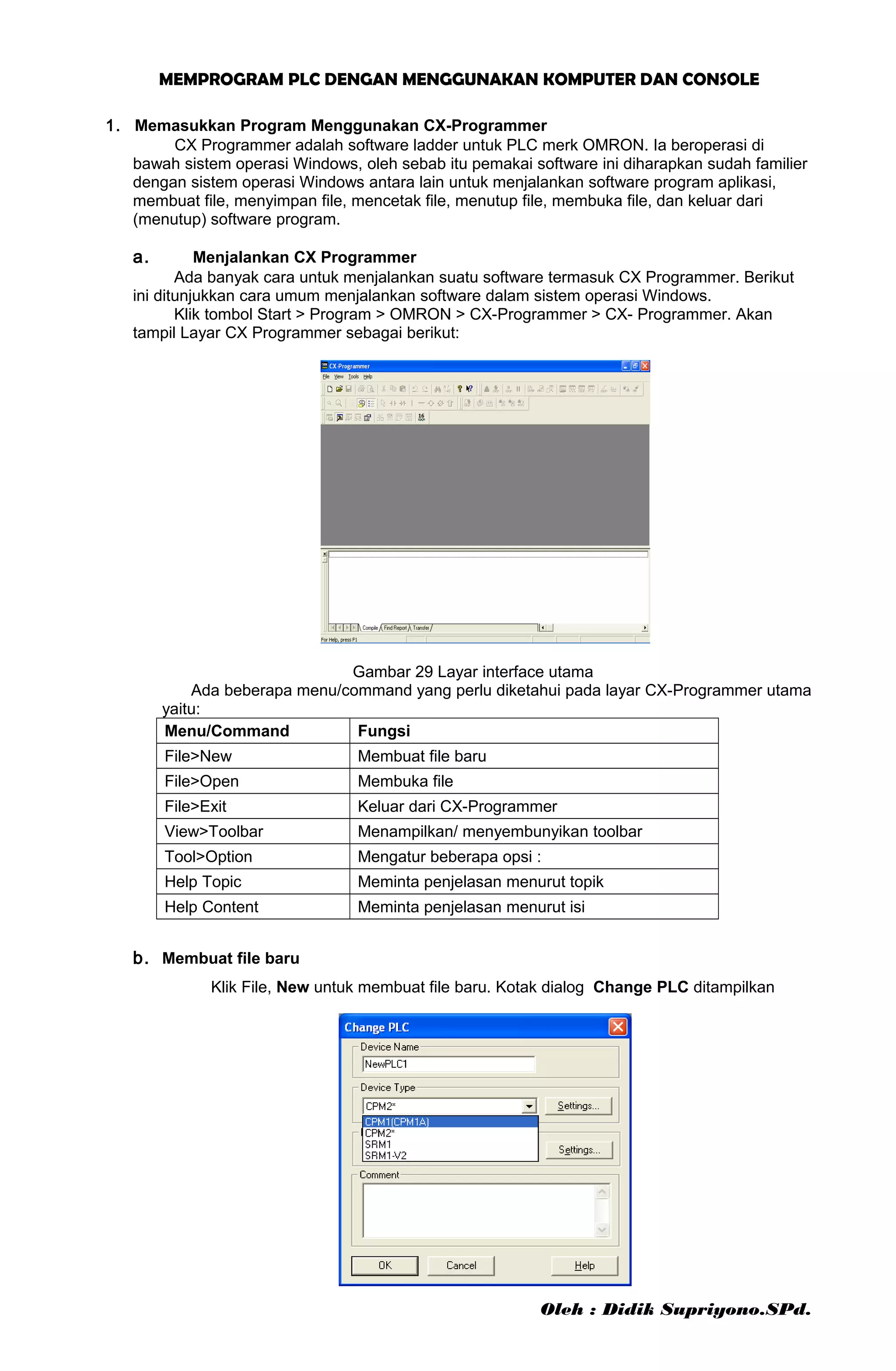 MODUL PLC (Programmable Logic Control) DIDIK | DOC