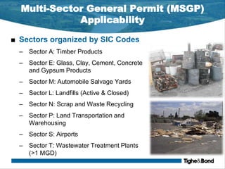 2015 Multi-Sector General Permit for Stormwater Discharge | PPT