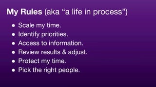 "Seven Golden Rules" | PPT