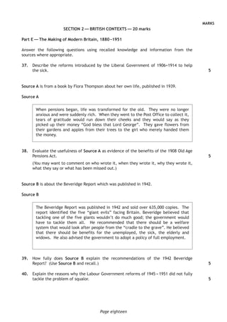 2015 national 5 history exam | PDF