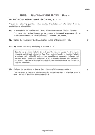 2015 national 5 history exam | PDF