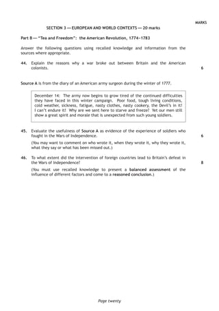 2015 national 5 history exam | PDF