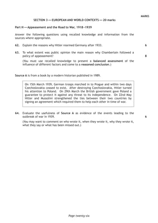 2015 national 5 history exam | PDF