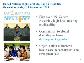 WHO Global disability plan 2014-2021 | PPTX