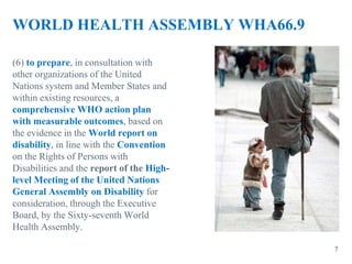 WHO Global disability plan 2014-2021 | PPTX