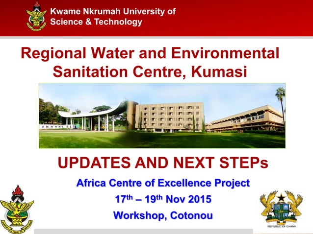 KNUST rwesck Presentation - Cotonou | PPT