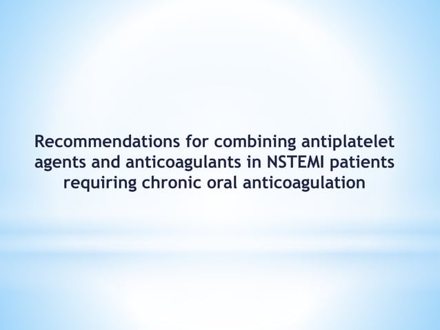 2015 ESC NSTEMI guidelines | PPT