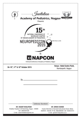 Neuropedicon 2015 & XI Napcon | PPT