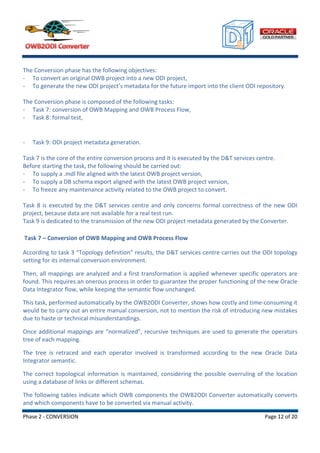 2015 owb2 odi converter - white paper_owb_to_odi_migration_service_d&t | PDF | Databases ...