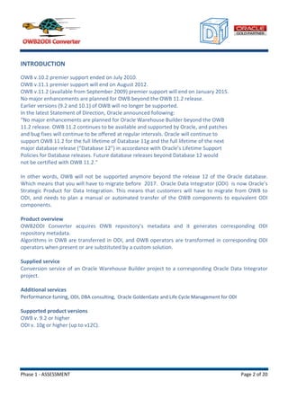 2015 owb2 odi converter - white paper_owb_to_odi_migration_service_d&t | PDF | Databases ...