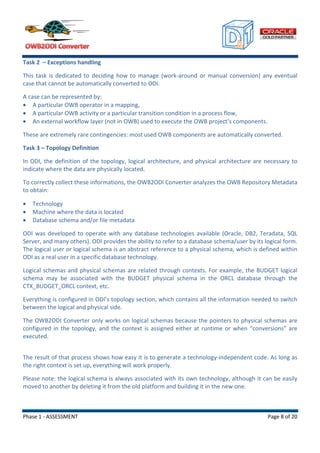 2015 owb2 odi converter - white paper_owb_to_odi_migration_service_d&t | PDF | Databases ...
